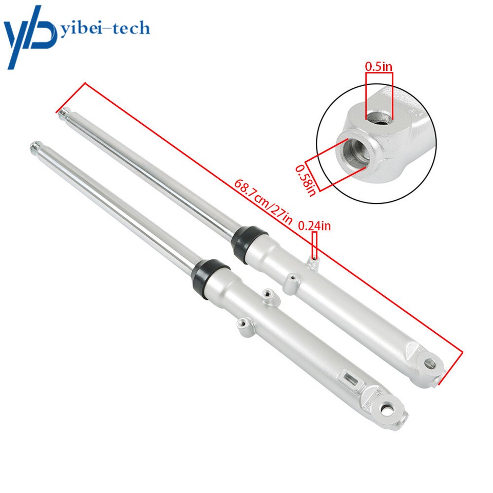 For Honda CG125 CT90 CT110 Motorcycle Trail 27" Front Fork Tubes Shocks ...