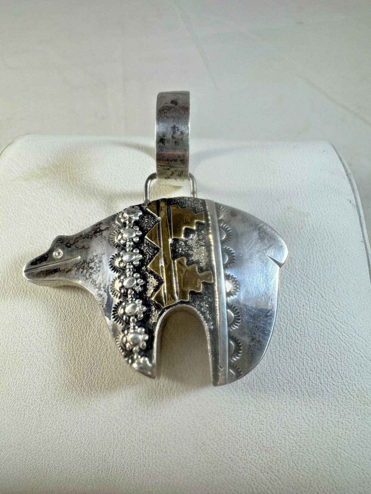 Vintage Sterling Silver Thomas Singer Bear Pendant wi… - Gem