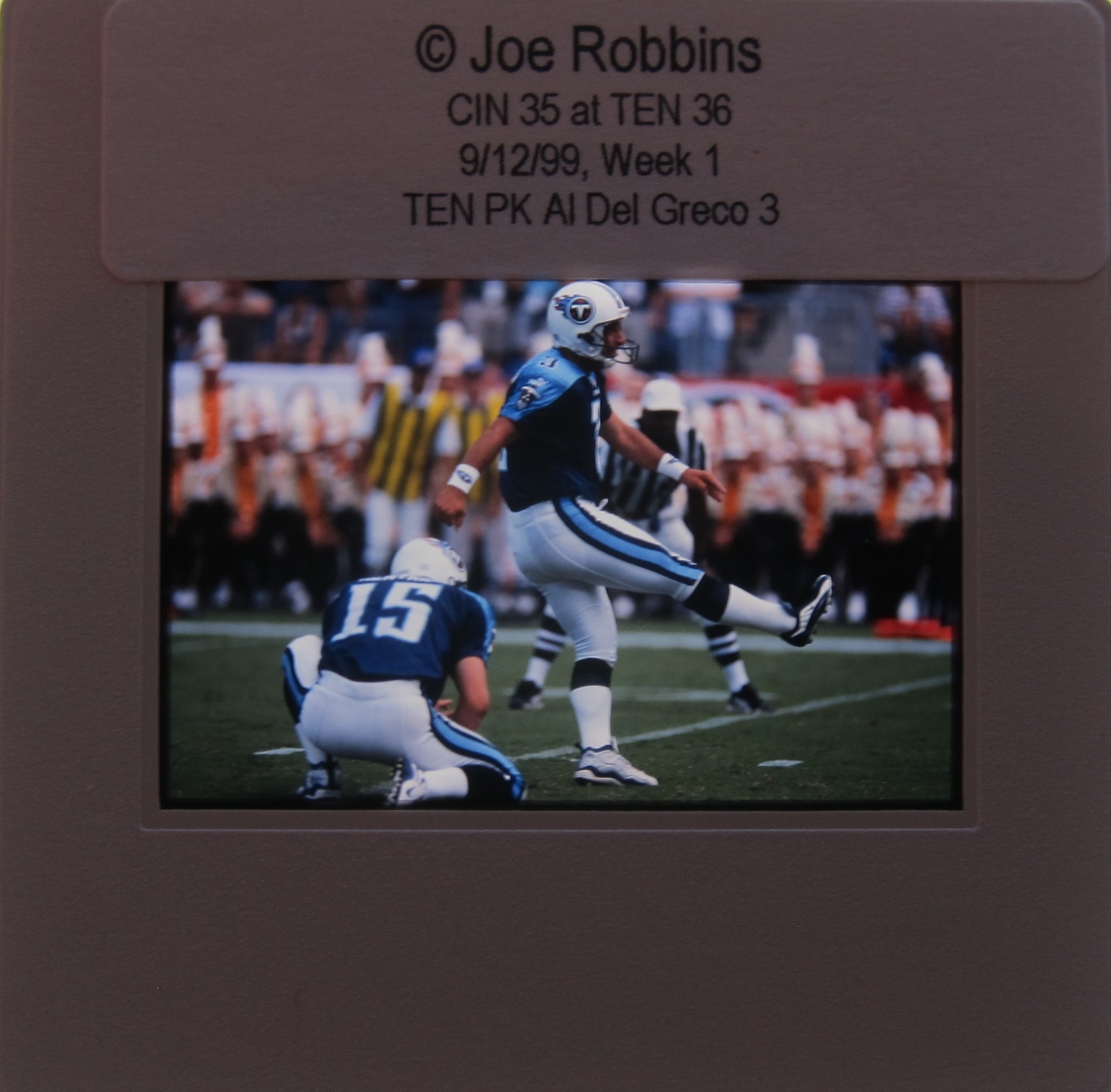 AL DEL GRECO Craig Hentrich 1998 Tennessee Titans NFL SLIDE 2 | eBay