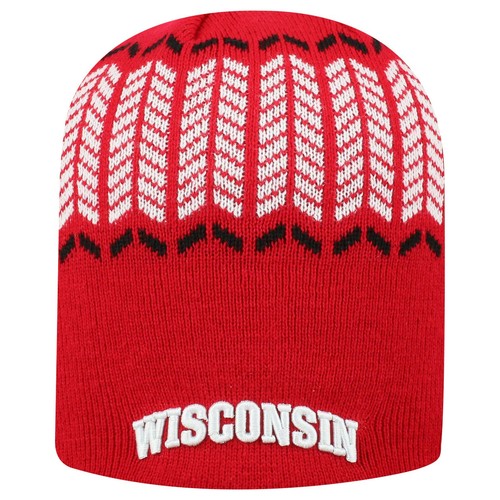 Wisconsin Badgers Beanie Uncuffed Winter Knit Hat Cap Toque Brand New ...