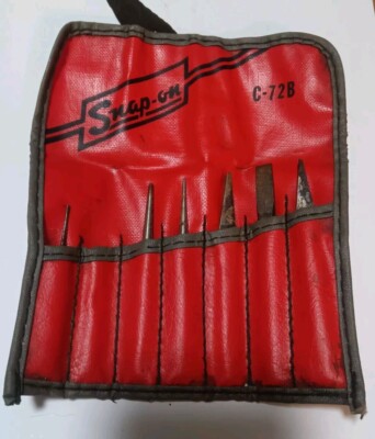 Snap-On C-72B Mini Punch & Chisel Set In Red Roll Kit Bag 6 Tools | eBay