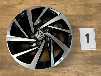 1x Alufelge Woodstock "schwarz" Original VW Golf 7 5G0601025DS 6,5Jx16 ...
