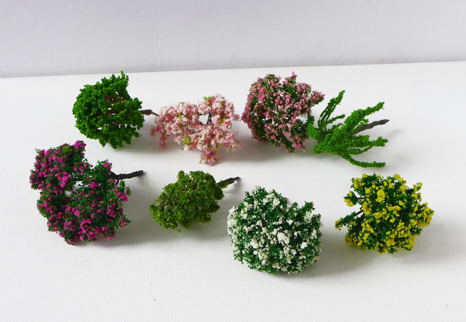 8 Pcs Miniature Trees Fairy Garden Dollhouse Craft Decoration | eBay