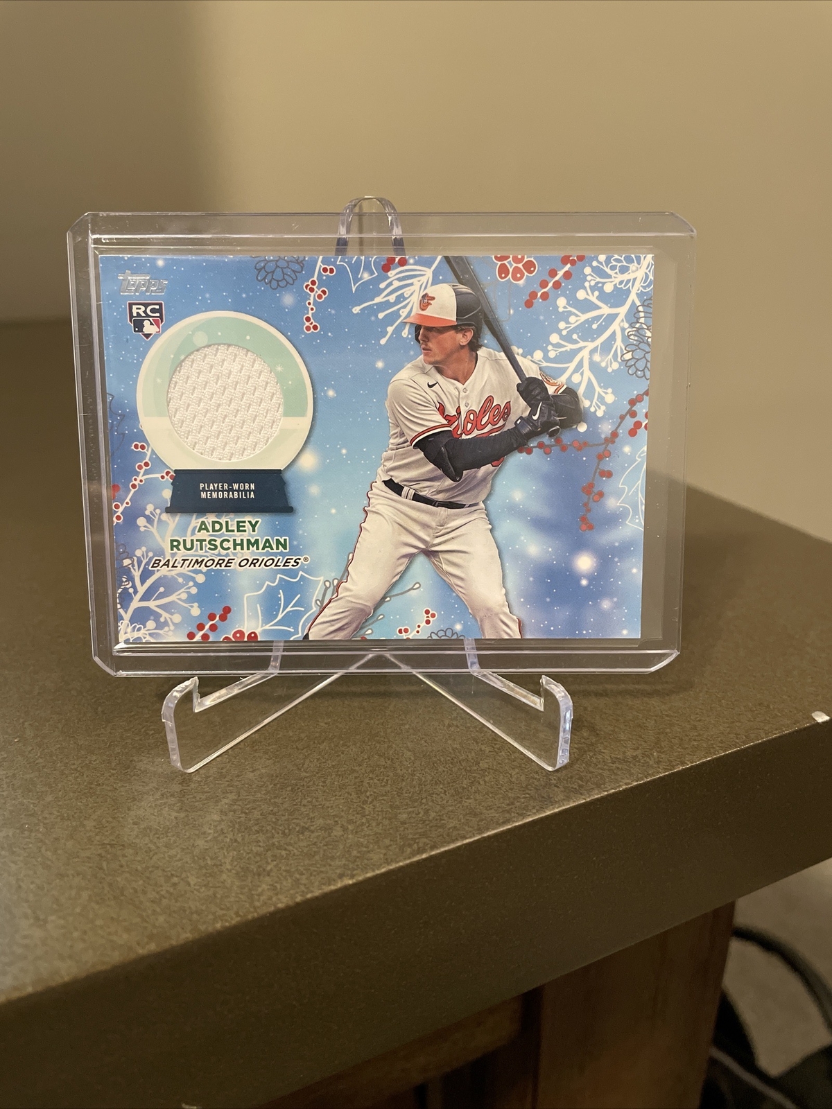 2023 Topps Holiday Adley Rutschman Rookie Player Worn Relic Patch RC-AR ...