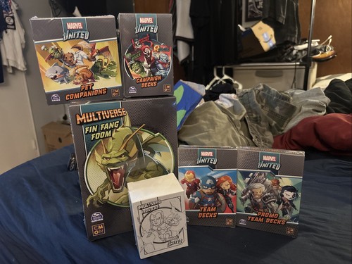 Marvel United Promo Bundle Sealed Fin Fang Foom Team Promo Deck Pet ...