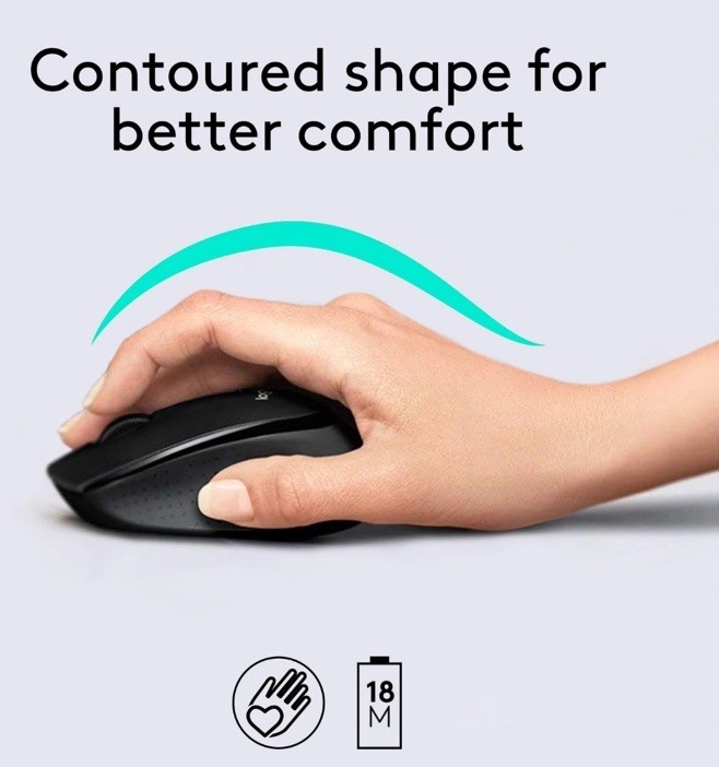 Logitech MK345 Wireless Keyboard & Mouse Combo w/ Palm Rest -Black New ...