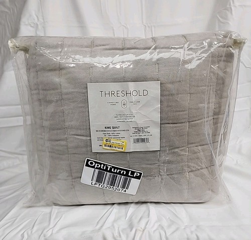 Threshold Quilt Velvet Channel Stitch Solid Year-Round OEKO-TEX ...