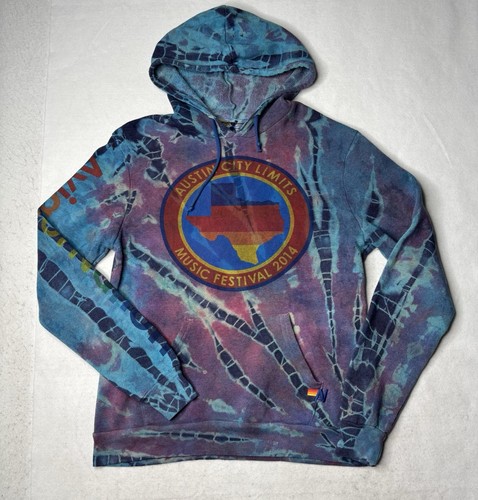 Aviator Nation Austin Texas City Limits Pullover Hoodie 2014 Tie Dye ...