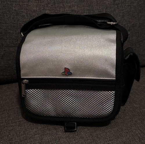 Sony Playstation 1 PS One PS1 OEM Silver Carrying Travel Case Bag With ...