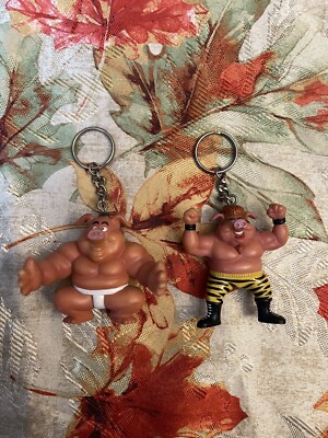 Vintage Wrestling Keychain Wwe Y2J Pig? | eBay