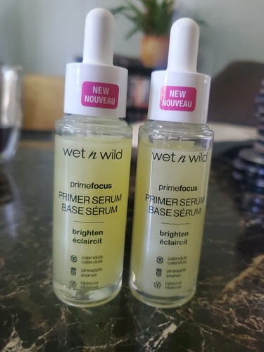 Two Wet n Wild PrimeFocus Primer Serum Liquids W/Calendula, Pineapple ...