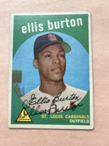 1959 Topps #231 St. Louis Cardinals Ellis Burton Rookie Autograph. | eBay