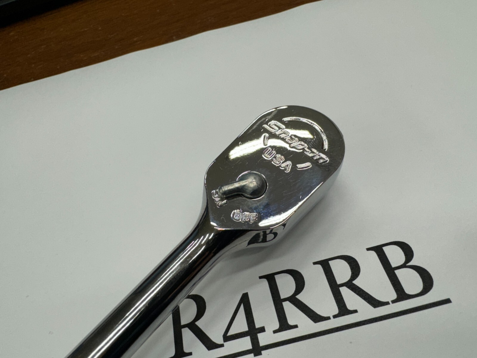 Snap-on Tools USA NEW 3/8" Drive RED Soft Grip LONG Fixed Head Ratchet ...