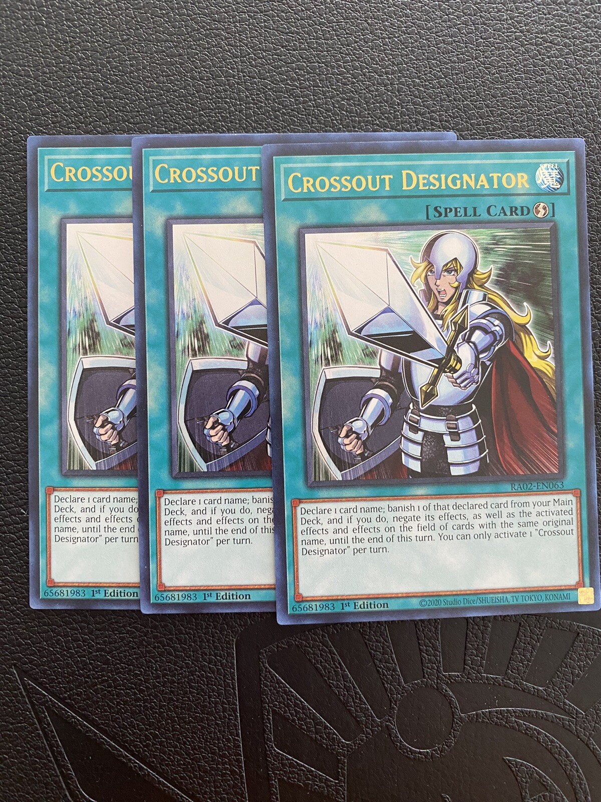 3x Crossout Designator 1st Edition Ultra Rare RA02-EN063 Yu-Gi-Oh! | eBay