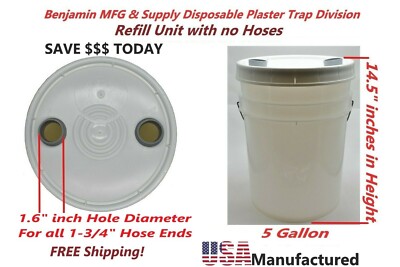 5 Gallon - Disposable Dental Lab Plaster Trap Sealed Bucket Refill | eBay