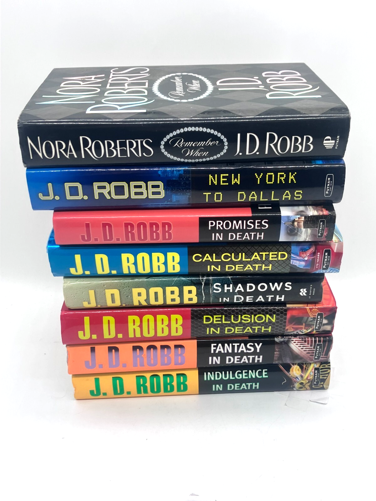 Lot of 8 J.D. Robb Books: 6 "In Death" Hardcover Books + 2 Others Nora ...