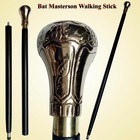 Bat masterson Solid Brass Head Handle Antique Wooden Walking Stick ...