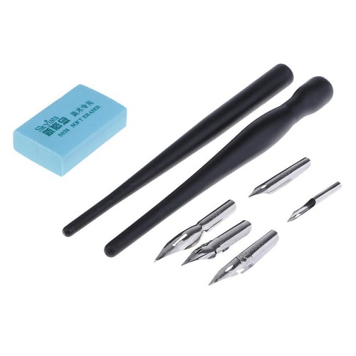 Calligraphy Writing Ink Nib Set with 5 Nibs | eBay UK