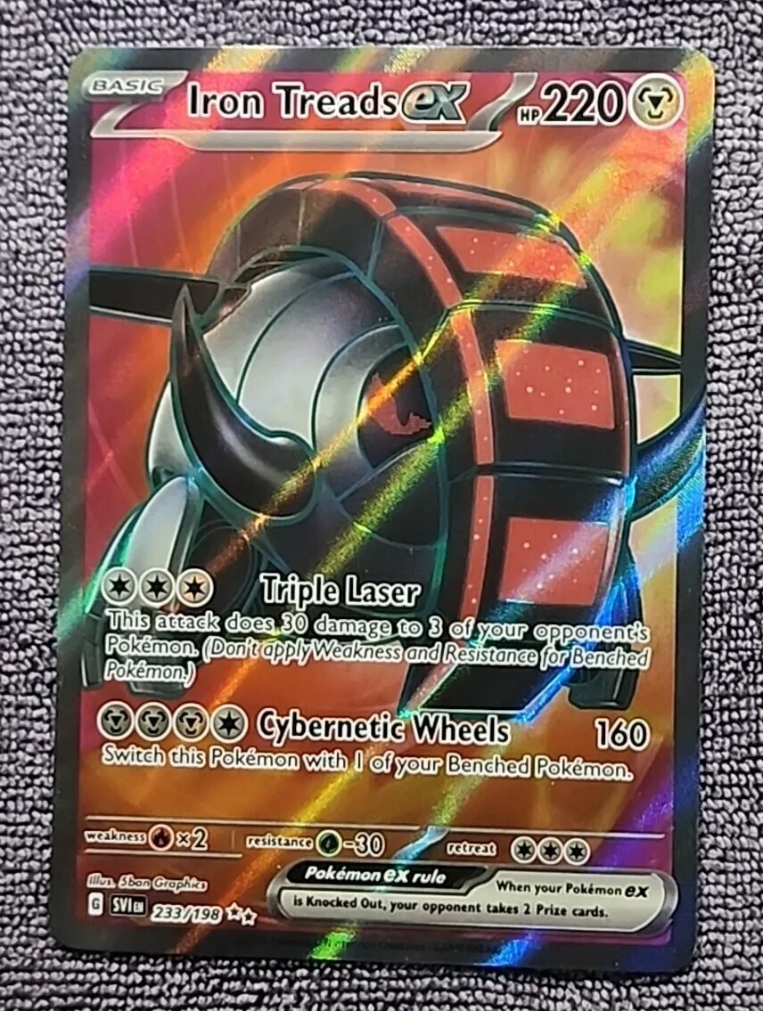 Pokemon Card Scarlet & violet ex Iron Threads SR 096/078 NM | eBay