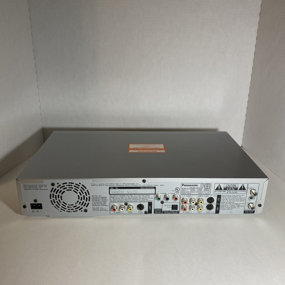Panasonic DMR-E55P DVD-RAM/DVD-R Player DVD Ram Video Recorder w/Remote ...