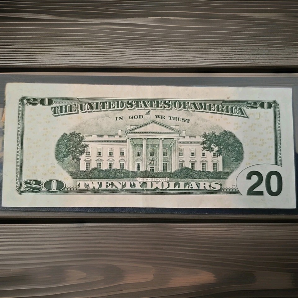 $20 5 Of A Kind Leading In A Row Fancy Serial # Number Note Bill ...