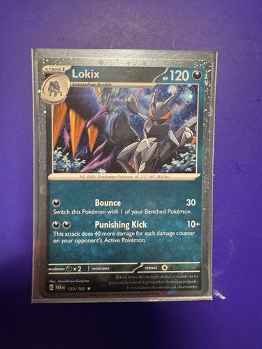 Lokix Paradox Rift Cosmos Holo Promo Pokémon TCG 122/182 Scarlet ...