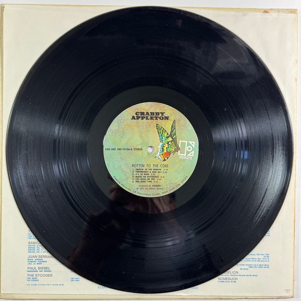 CRABBY APPLETON / Michael Fennelly : Rotten To The Cord LP w/INSERT ...