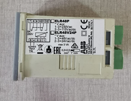 ABB ELR48P RESIDUAL CURRENT MONITOR | eBay