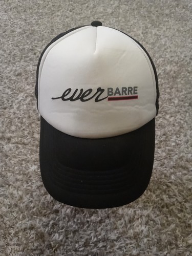 Ever Barre Hat Adult Black White Trucker Snap Back Adjustable Cap Mesh ...