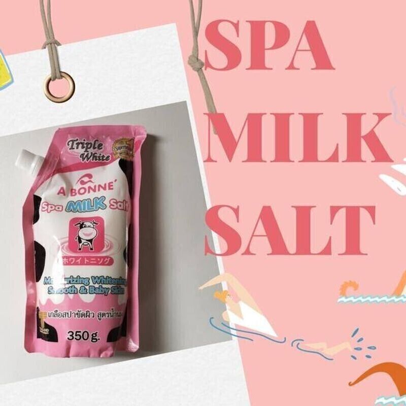 A BONNE’ Spa Milk Salt Moisturizing Whitening Salt Scrub Pouring 350 g ...