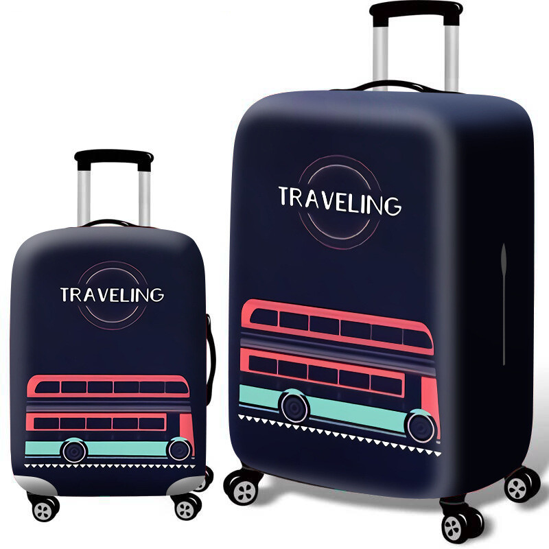 Printed Travel Luggage Cover Protector Elastic Suitcase Bag Dust-proof ...