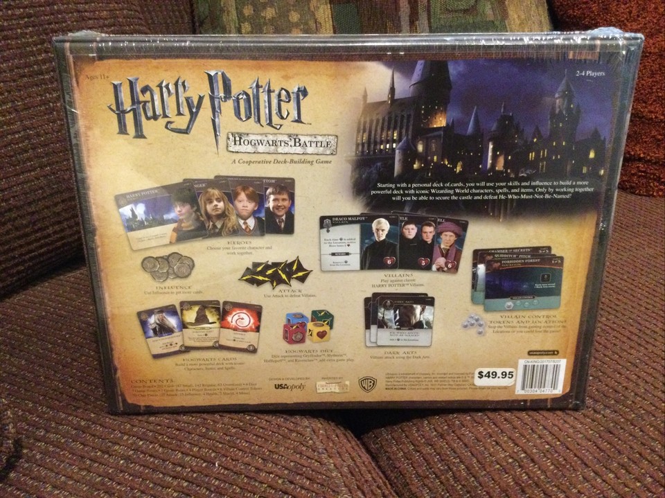 Harry Potter Hogwarts Battle Cooperative Deck Building Card Game ...