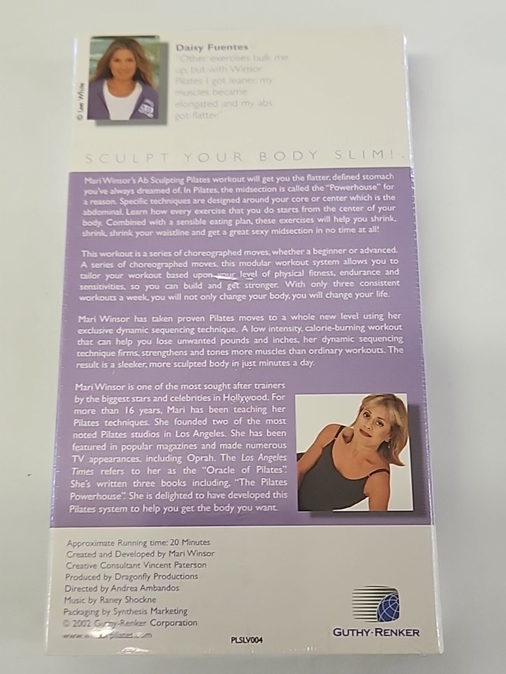 Winsor Pilates AB Sculpting Exercise Fitness VHS Tape Sealed | eBay
