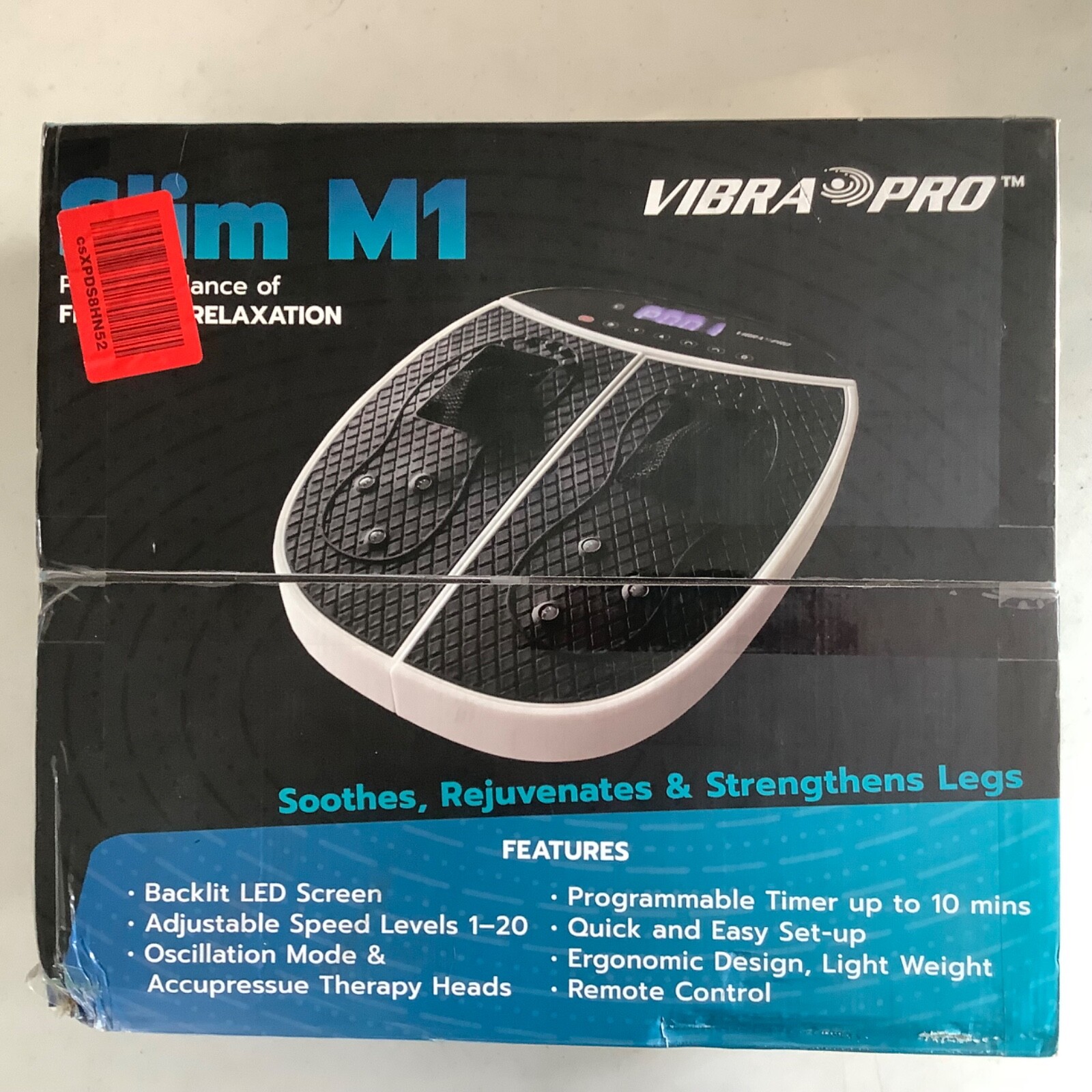 Vibra Pro Slim M1 Vibration Plate Exercise Machine Remote Control- 399. ...