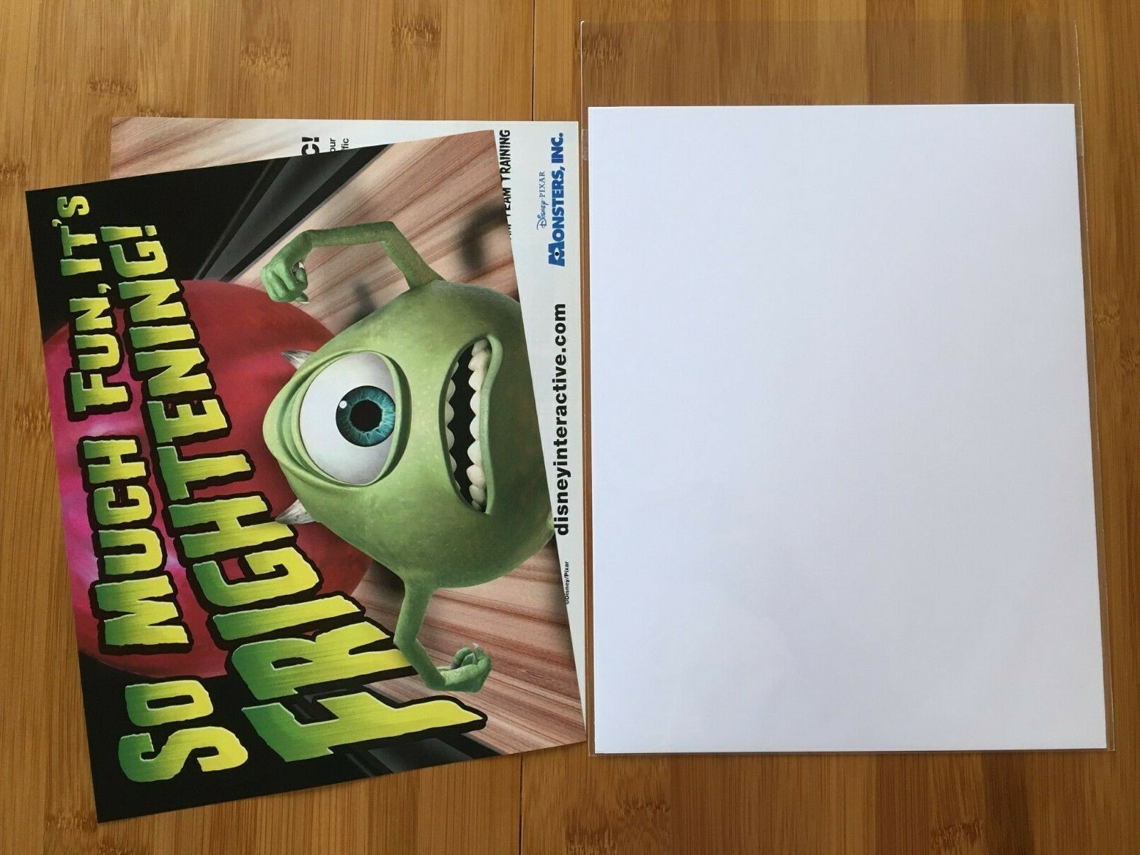 Monsters, Inc. PC Video Games Print Ad/Poster Official Authentic Disney ...