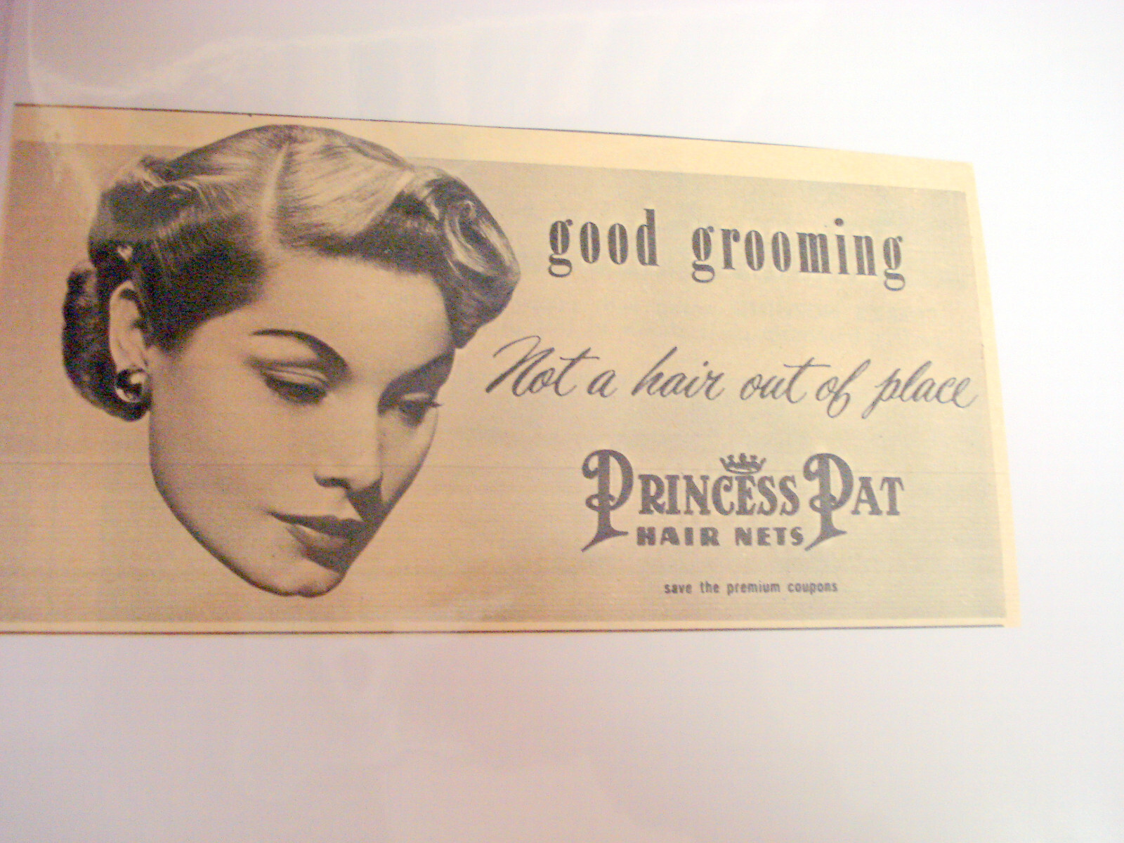 1953 Ad Princess Pat Hair Nets Good Grooming Not a Hair Out of Place | eBay