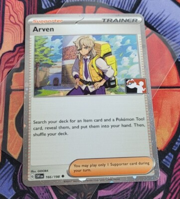 Arven HOLO FOIL 166/198 Prize Pack Series Stamp Pokemon Card | eBay