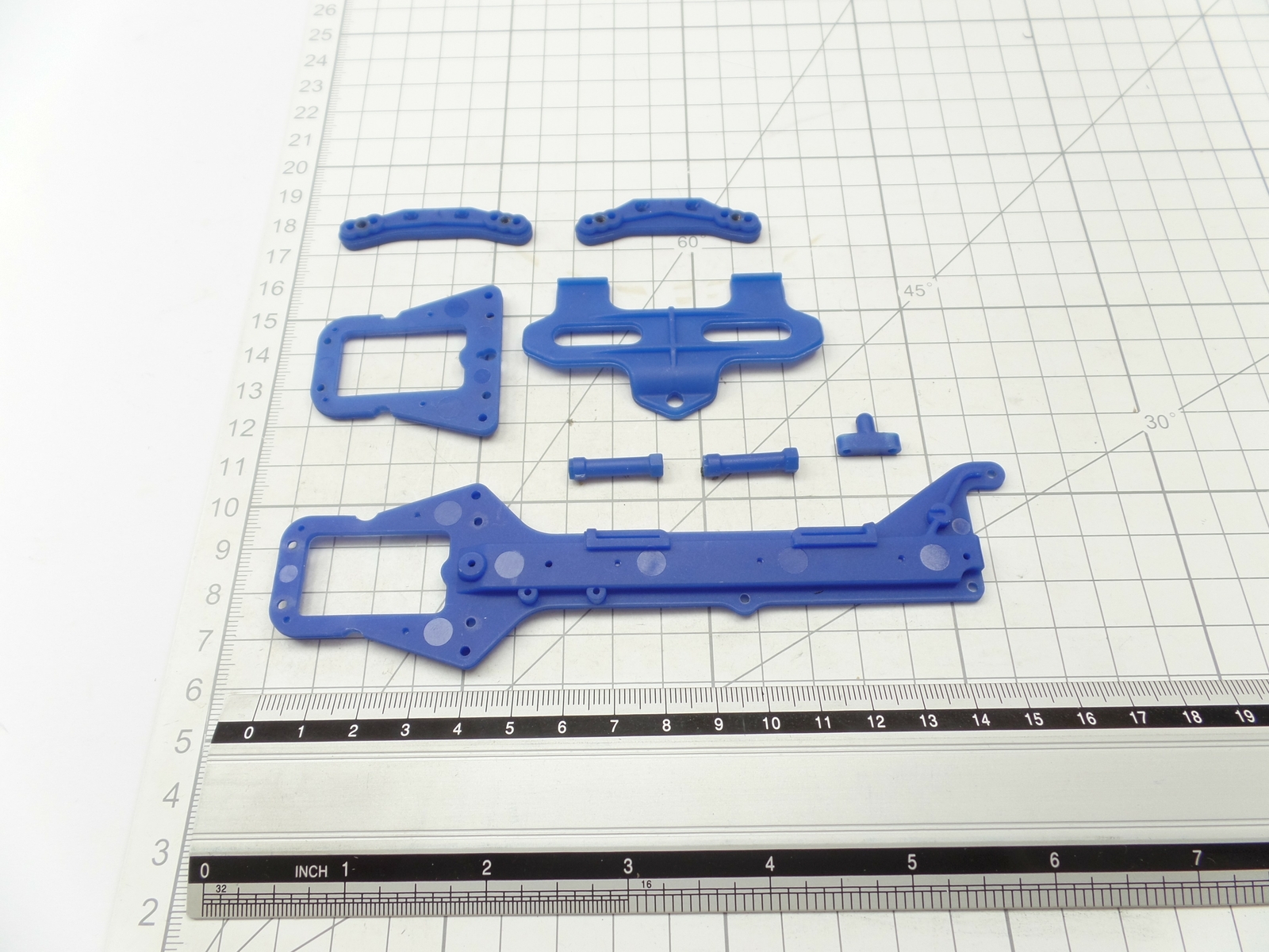 Traxxas Latrax Rally 7523 7537 Battery Holder Chassis Upper Damper ...