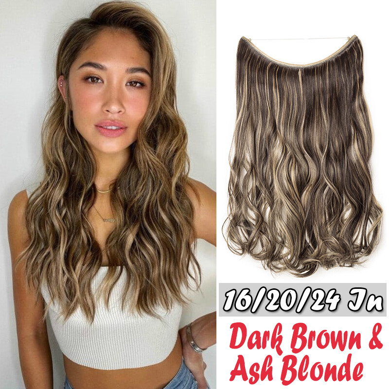 100% Natural As Human Thick Invisible Wire Softs Secret Wire In Hair ...