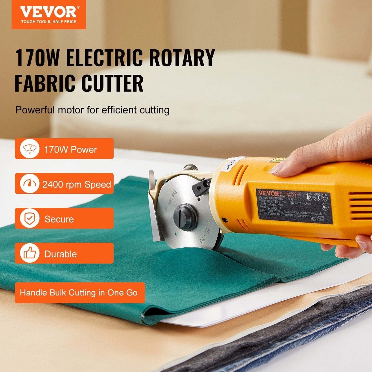Industrial Fabric Rotary Cutter 45mm Fabric Cutter Blade Rotary Cutter