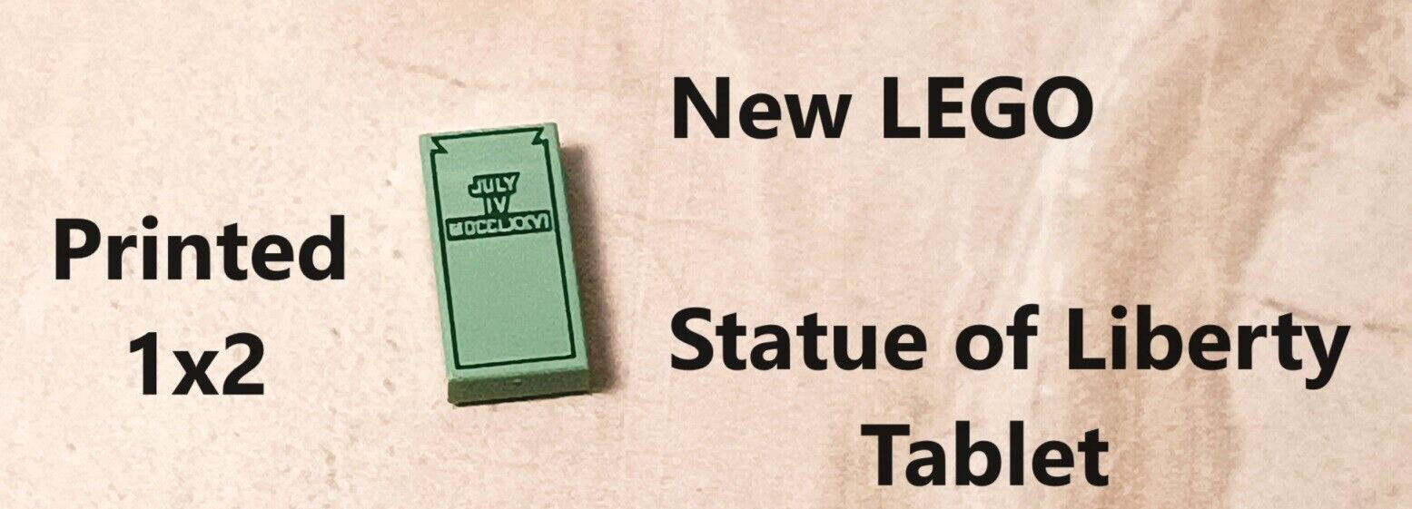 New LEGO Freedom of Liberty TABLET 1x2 Fourth of July 4th JULY IV ...