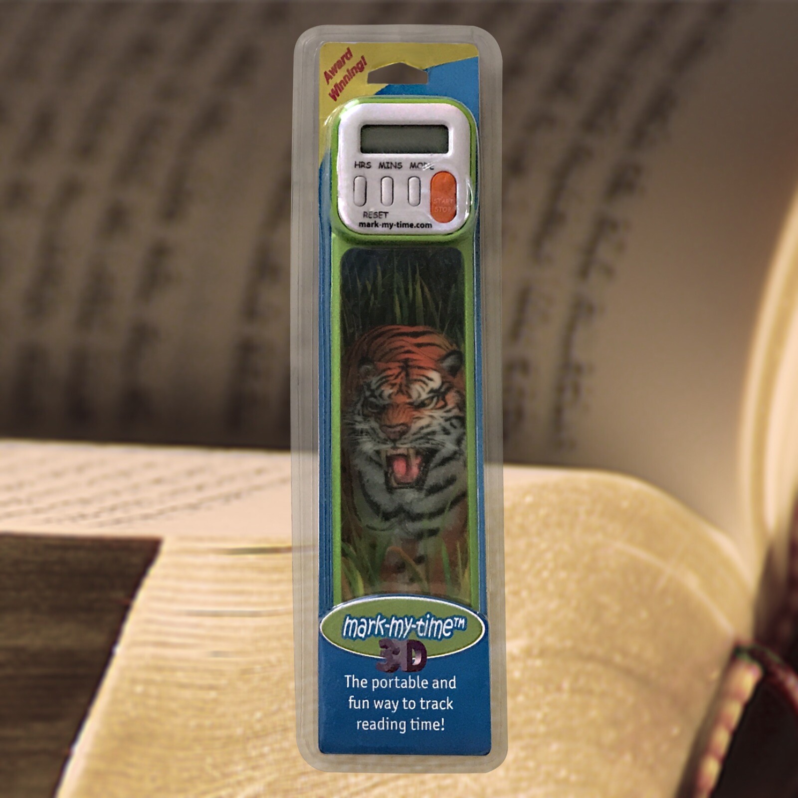 3-D ‘Mark My Time’ Digital Reading Timer & Bookmark With Lenticular ...