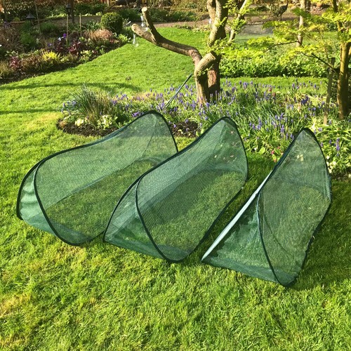 Allotment Garden Plant Cover Protection Tunnel PopUp Net Triangle ...