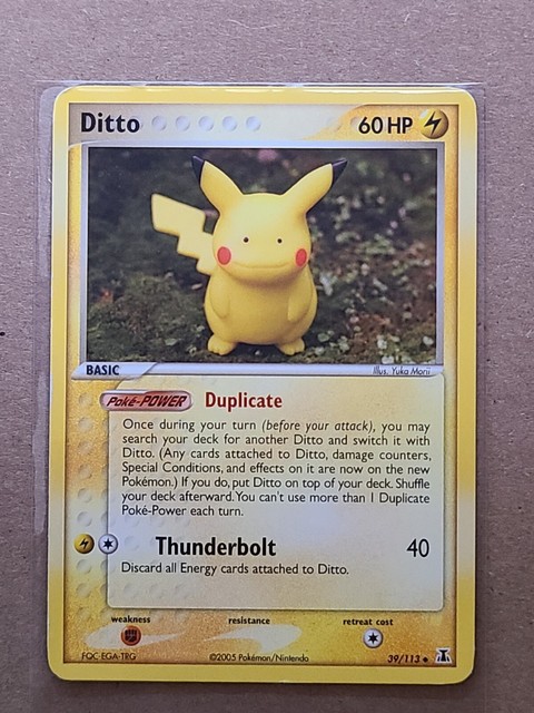 Pokémon TCG Ditto EX Delta Species 39/113 Regular Uncommon for sale ...