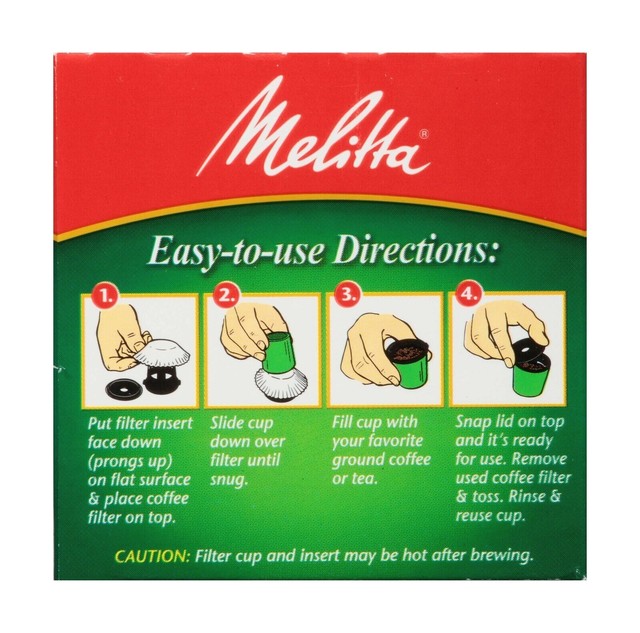Melitta Java Jig Single Serve Paper Coffee Filters60 Count Brewers ...