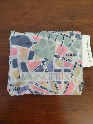 New Monoprix Paris Reuseable Grocery Shopping Tote Bag France ...
