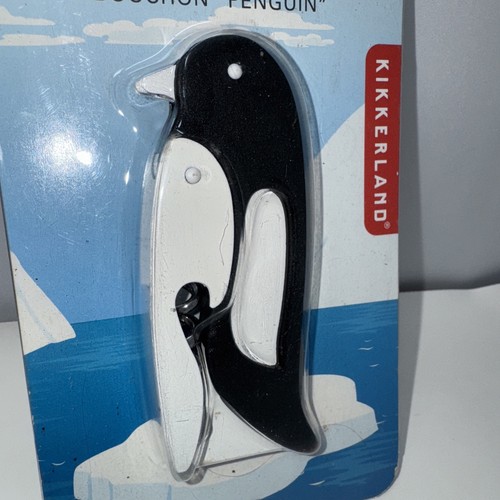 KIKKERLAND Penguin Corkscrew Wine Bottle Opener Foil Cutter Sommelier ...