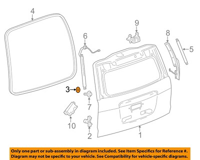 GM OEM-Lift Gate Pad 13233501 | eBay