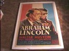 ABRAHAM LINCOLN MOVIE POSTER R37 D.W. GRIFFITH LINEN | eBay