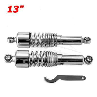 13 in Preload Adjustable Rear Shocks Fit For Harley Road Street Glide ...
